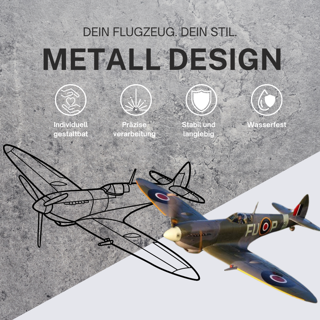 Individuelles Wandbild aus Metall – Dein Flugzeug als Wandbild - Custom ...